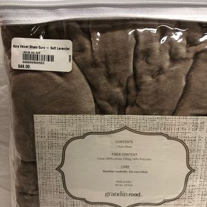 frontgate | Other | Frontgate Velvet Sham King Soft Lavender | Poshmark